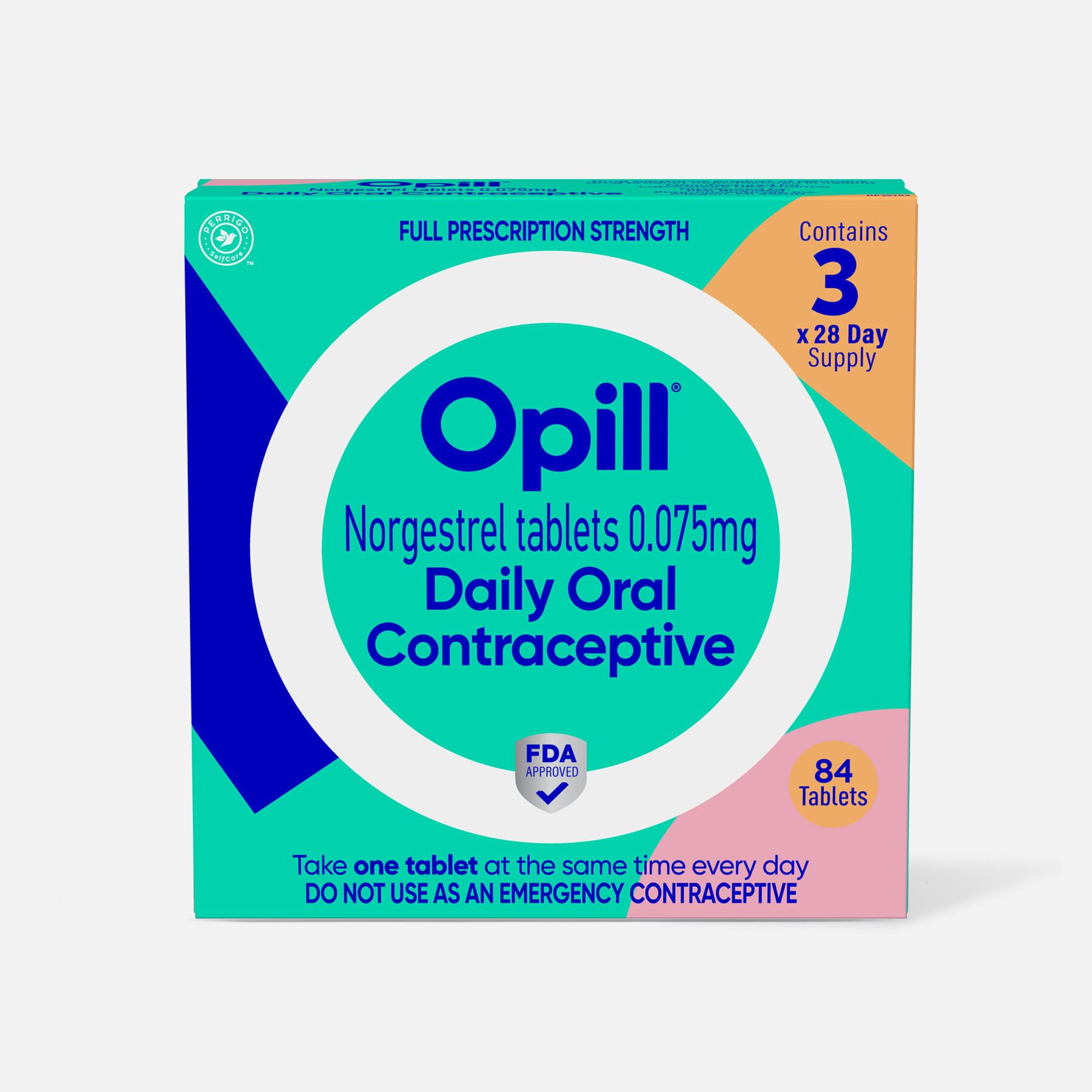 Opill Daily Oral Contraceptive Tablets 84ct – Locatel Health & Wellness ...