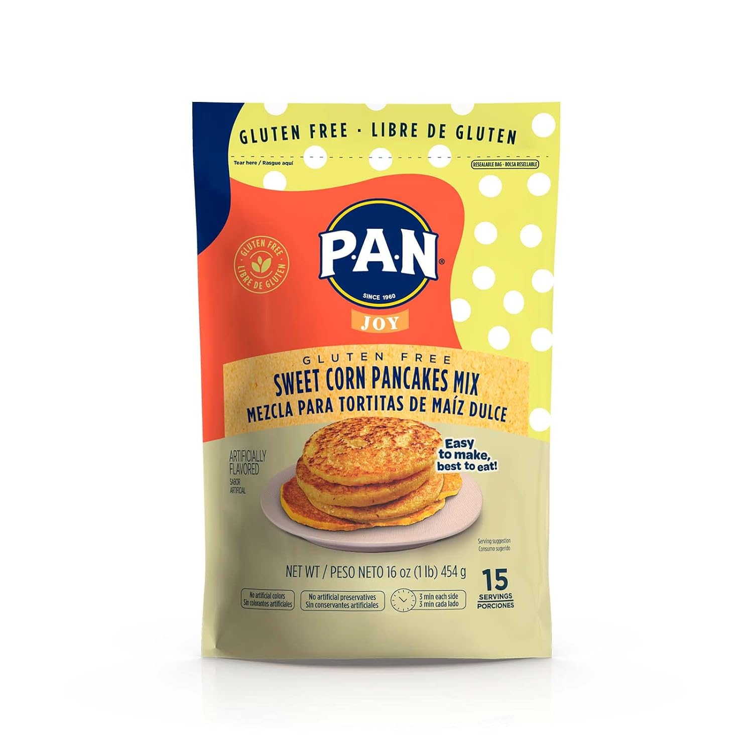 Harina Pan Joy Sweet Corn Pancakes Mix Cachapa Mix 1lb – Locatel Health ...