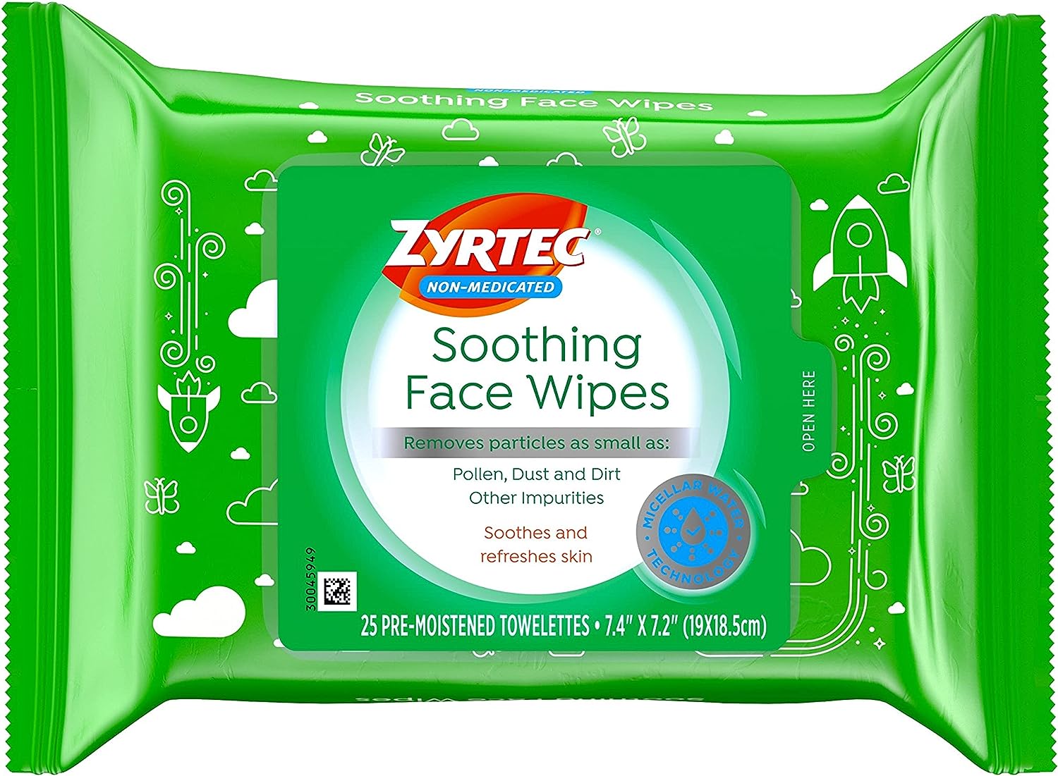 Zyrtec Soothing Face Wipes 25ct – Locatel Health & Wellness Online Store