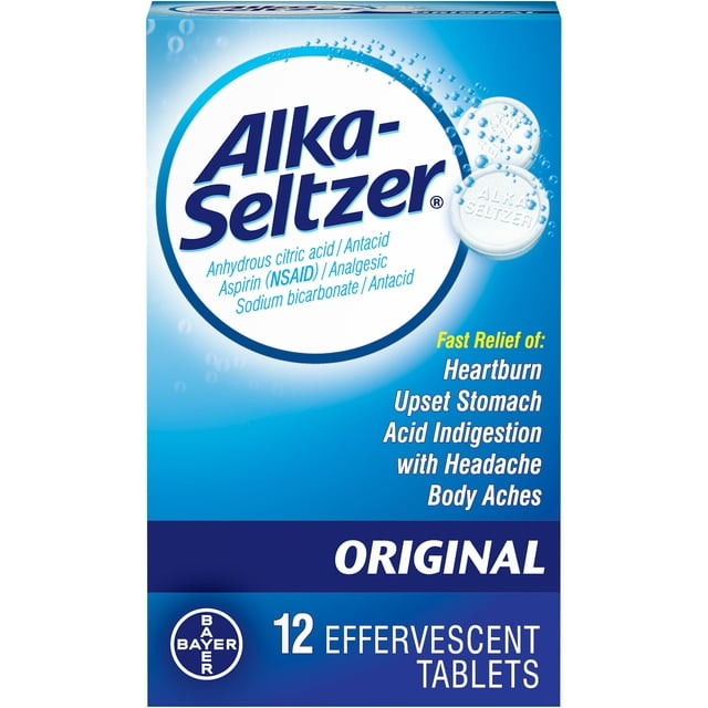 Alka-Seltzer Original Antacid Tablets 12ct – Locatel Health & Wellness ...