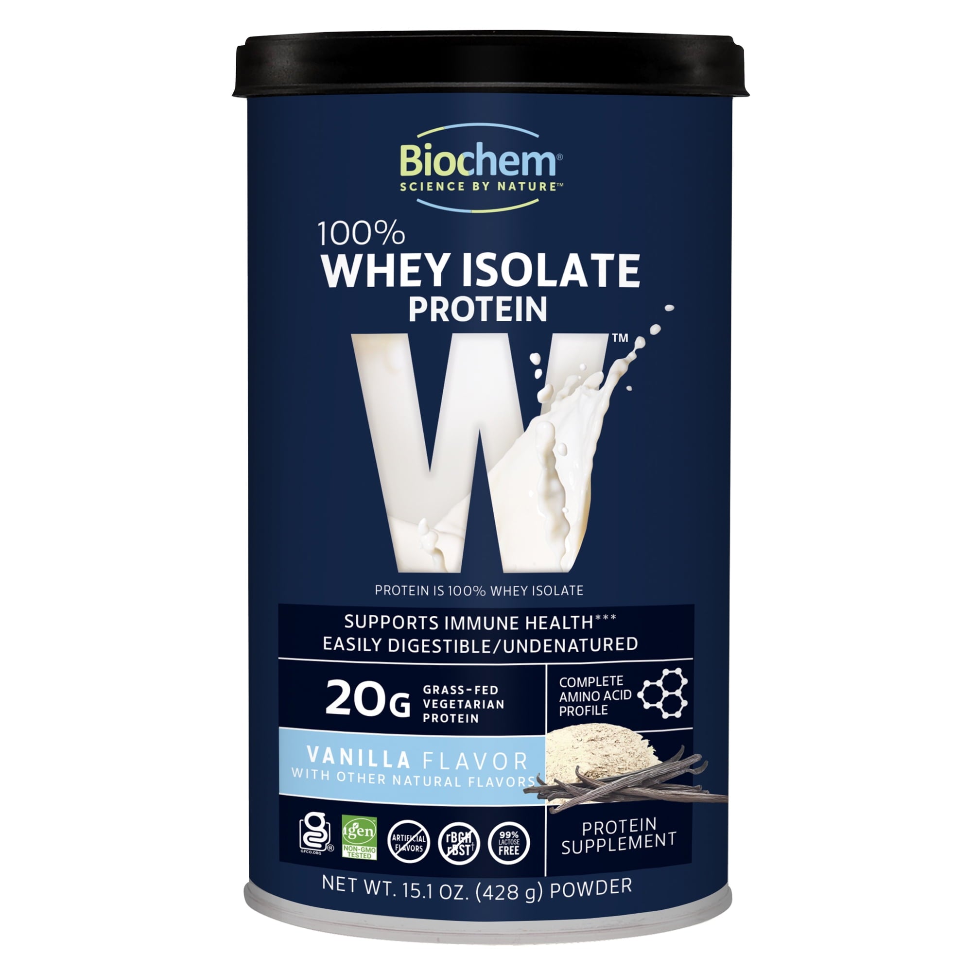 Biochem Whey Protein Powder Vanilla 14.9oz – Locatel Health & Wellness ...