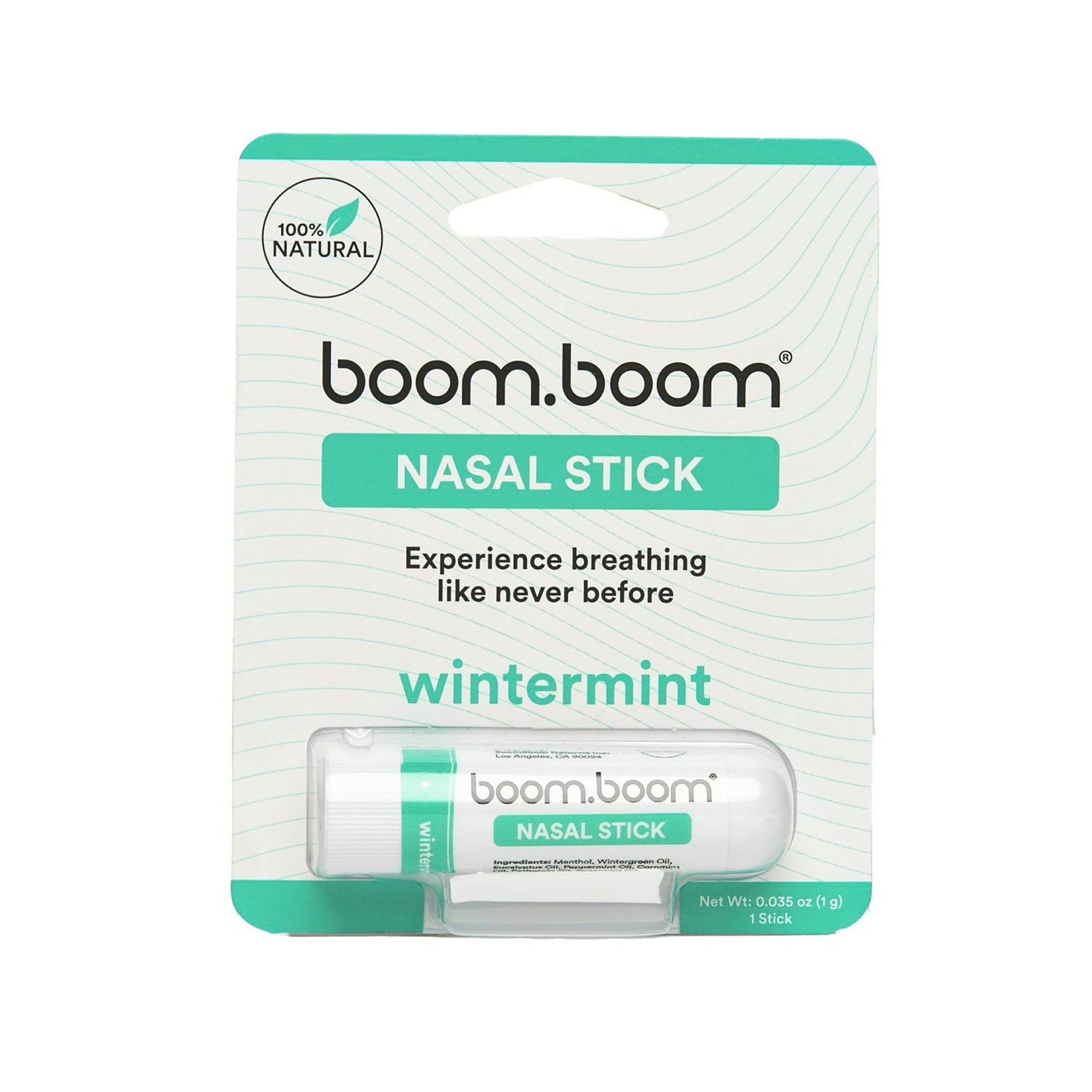 Boomboom Naturals Nasal Stick WinterMint 0.035oz – Locatel Health ...