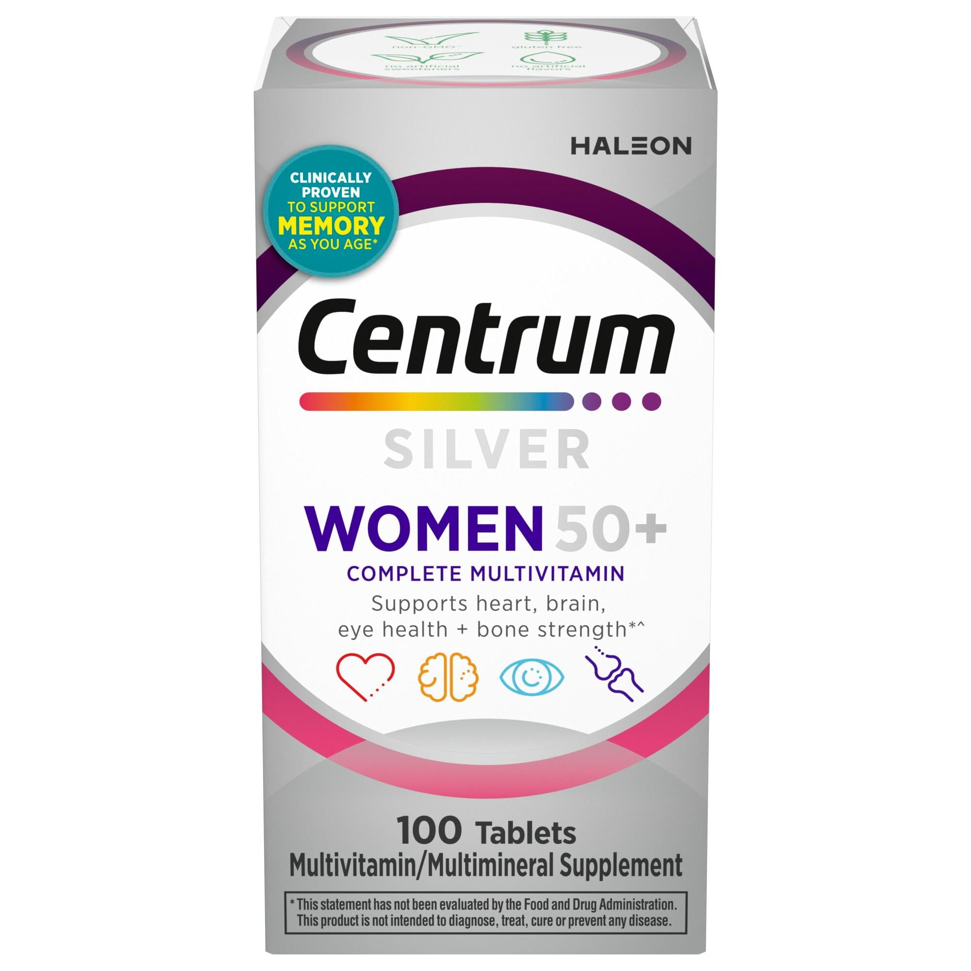 Centrum Silver Women +50 Tablets 100ct – Locatel Health & Wellness ...