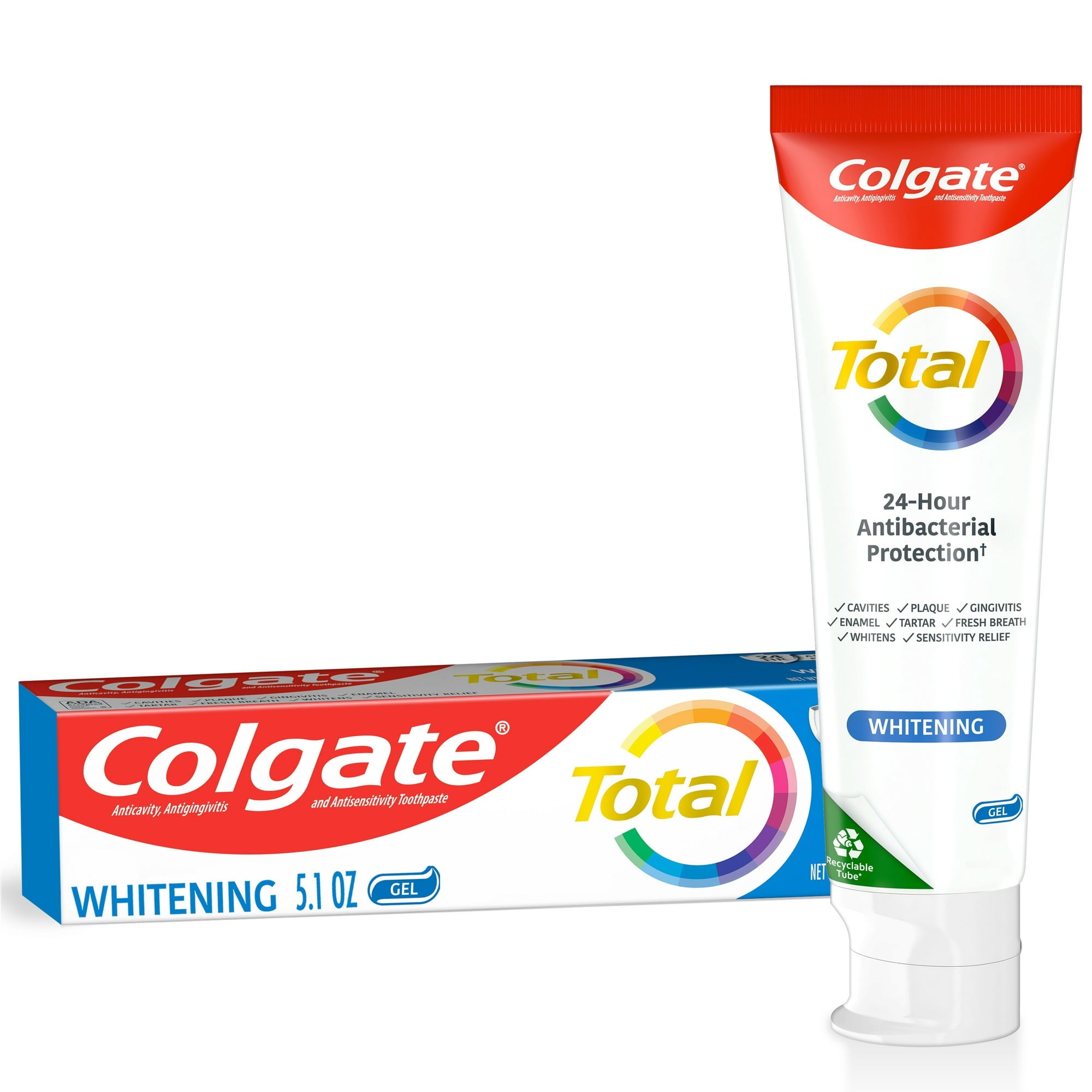 Colgate Total Whitening 5.1Oz – Locatel Health & Wellness Online Store