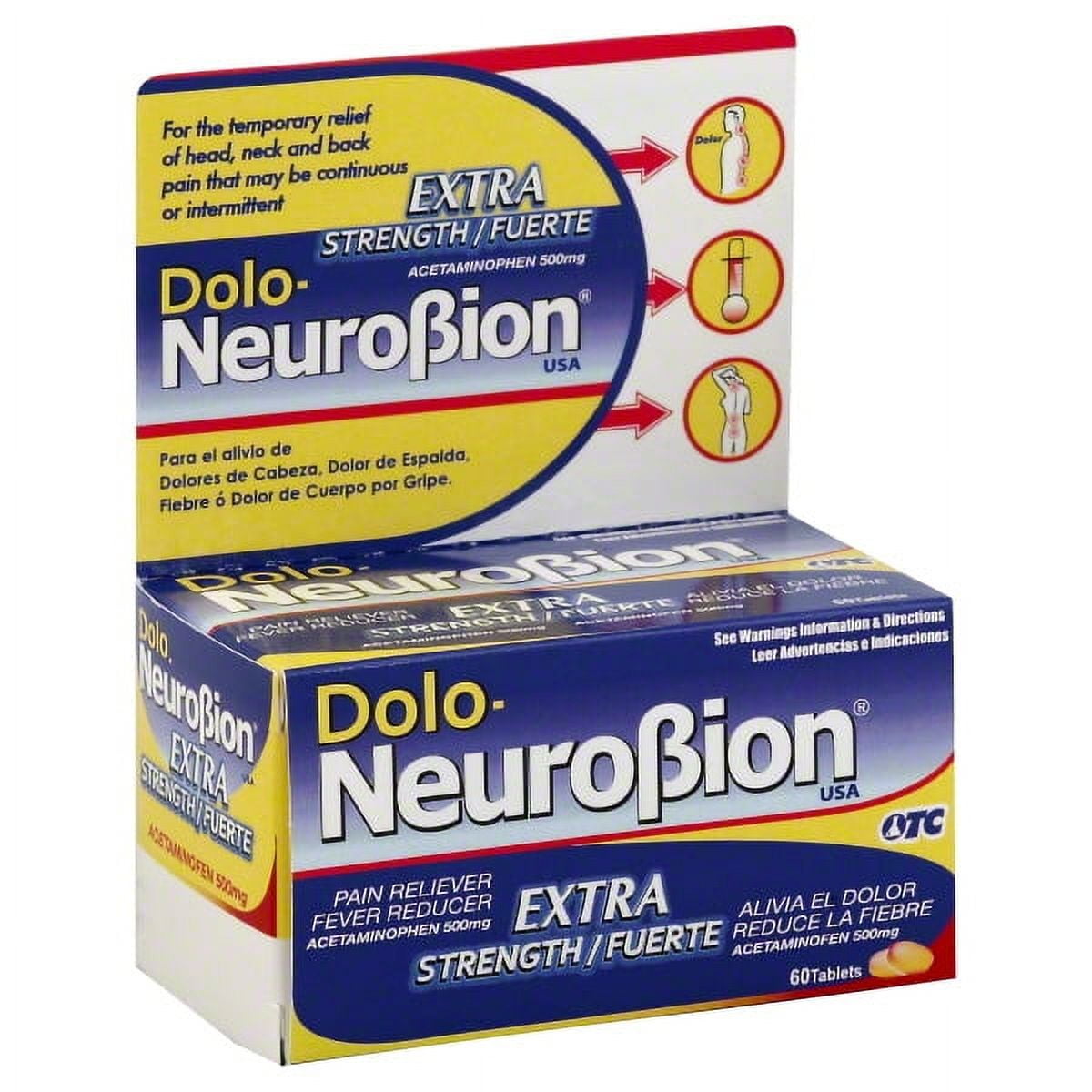 Dolo-Neurobion Extra stength dolor relevista tabletas 60ct – Locatel ...