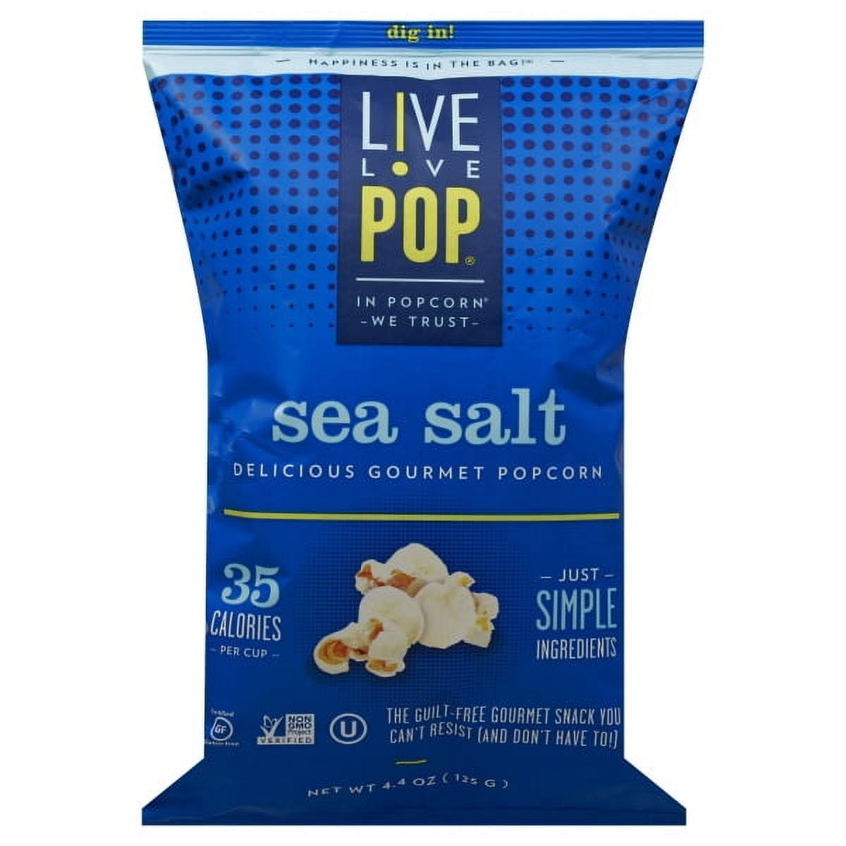 Live Love Pop Popcorn Sea Salt 4.4oz – Locatel Health & Wellness Online ...