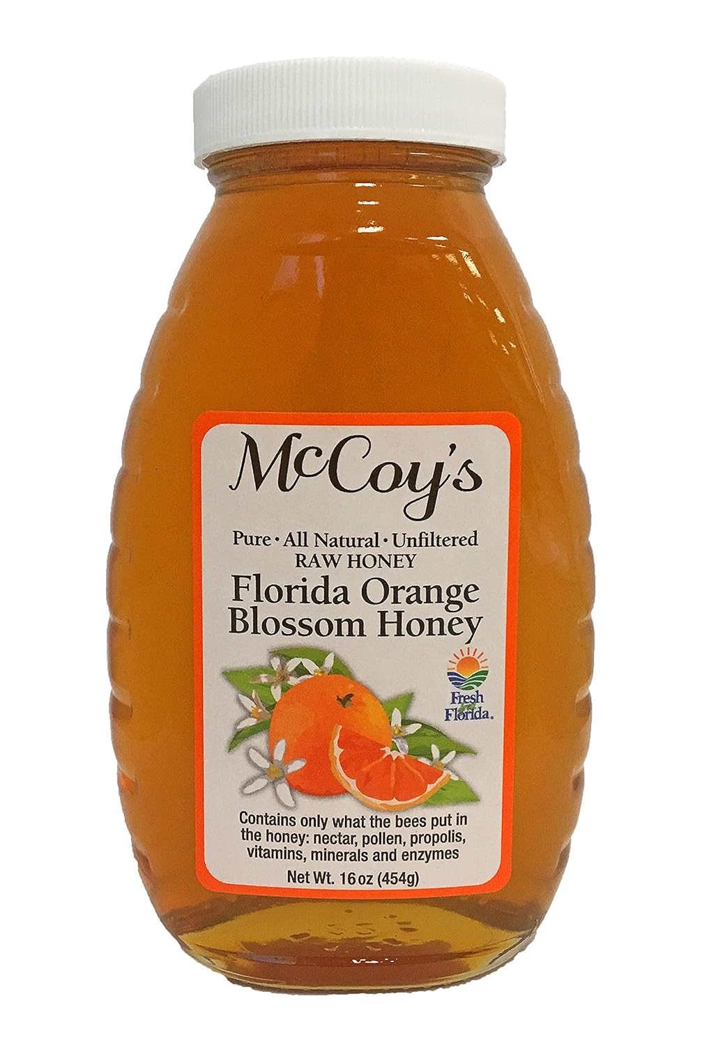 Raw Honey - Pure All Natural Unfiltered & Unpasteurized - McCoy's Flor ...