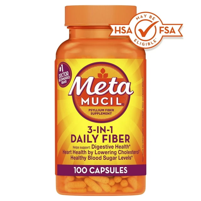 Metamucil Heart Digestive Capsules 100ct – Locatel Health & Wellness ...