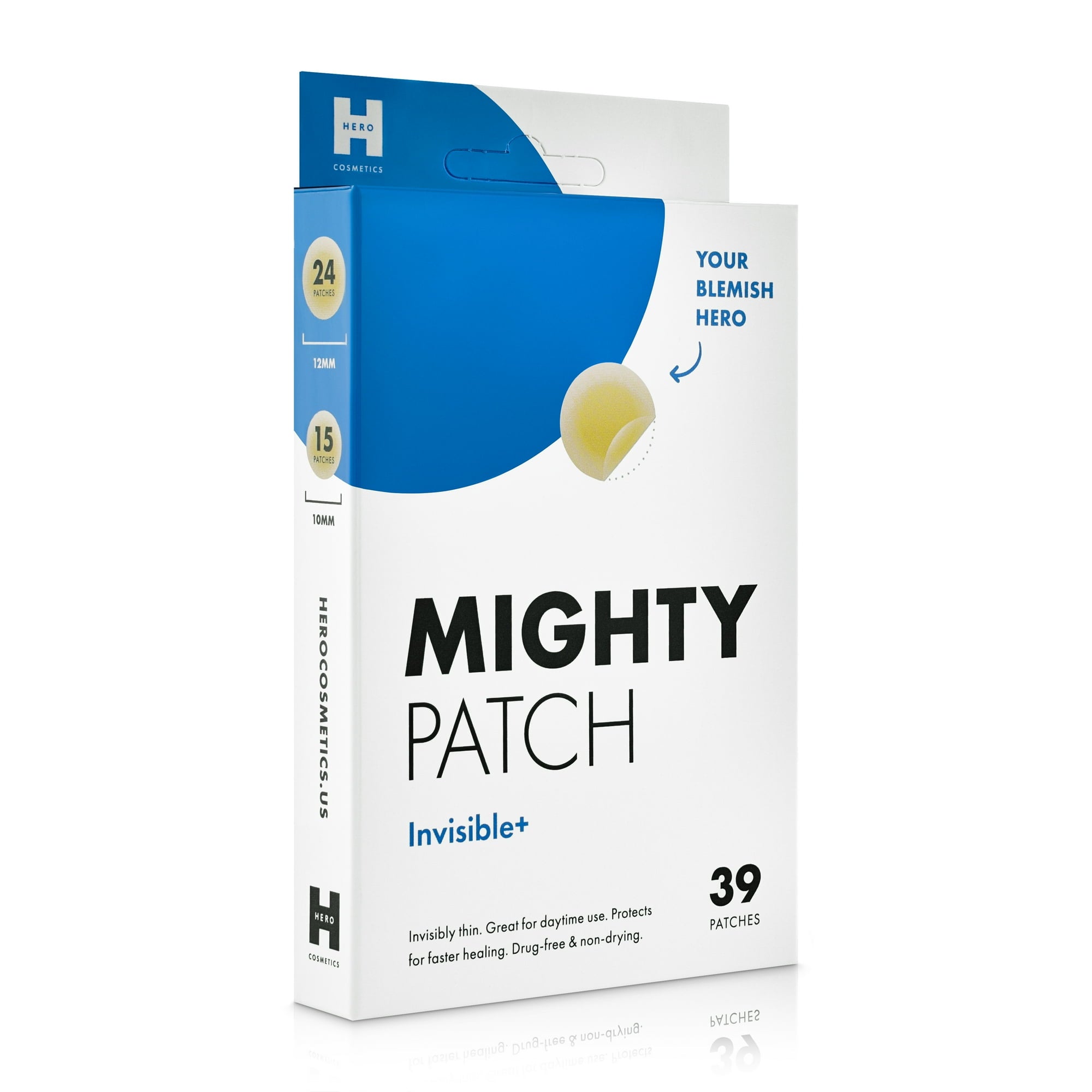 Mighty Patch Invisible Hydrocolloid Acne Pimple Patches 39ct – Locatel ...