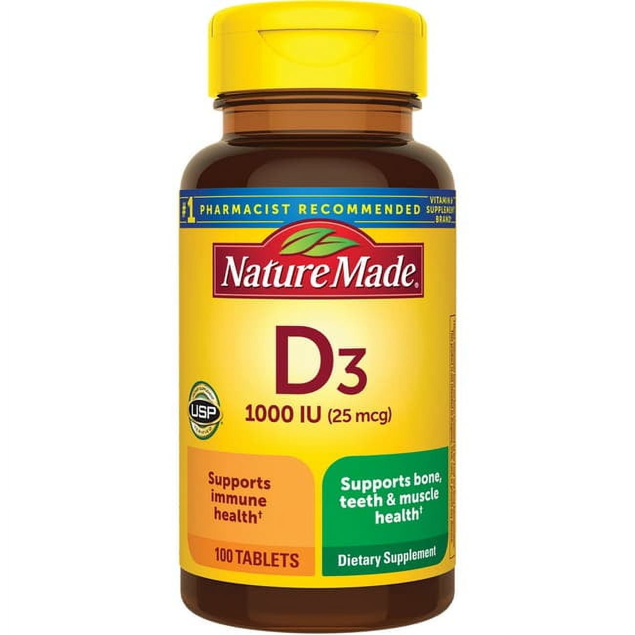 Nature Made D3 1000Iu 25mcg Tablets 100ct – Locatel Health & Wellness ...