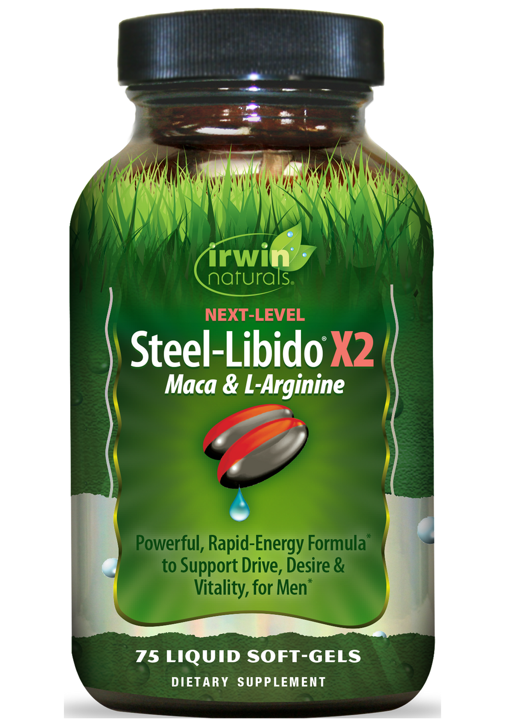Irwin Steel Siguiente Nivel de acero Libido x2 Sofgels líquidos 75ct ...