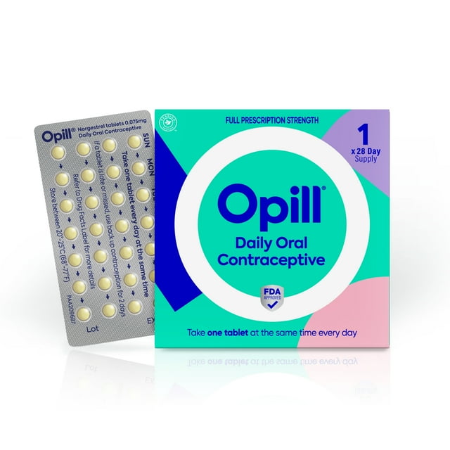 Opill Daily Oral Contraceptive Tablets 28ct – Locatel Health & Wellness ...