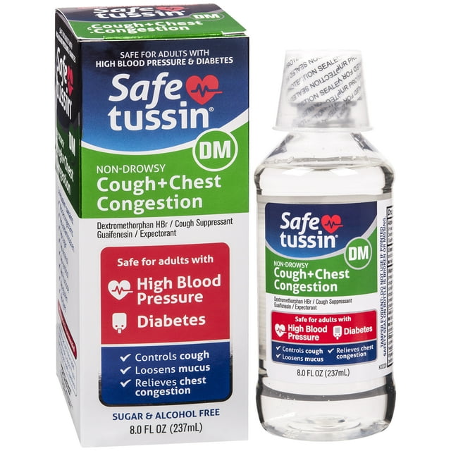 Safe Tussin Dm Cough Chest Congestion Liquid 8oz – Locatel Health ...