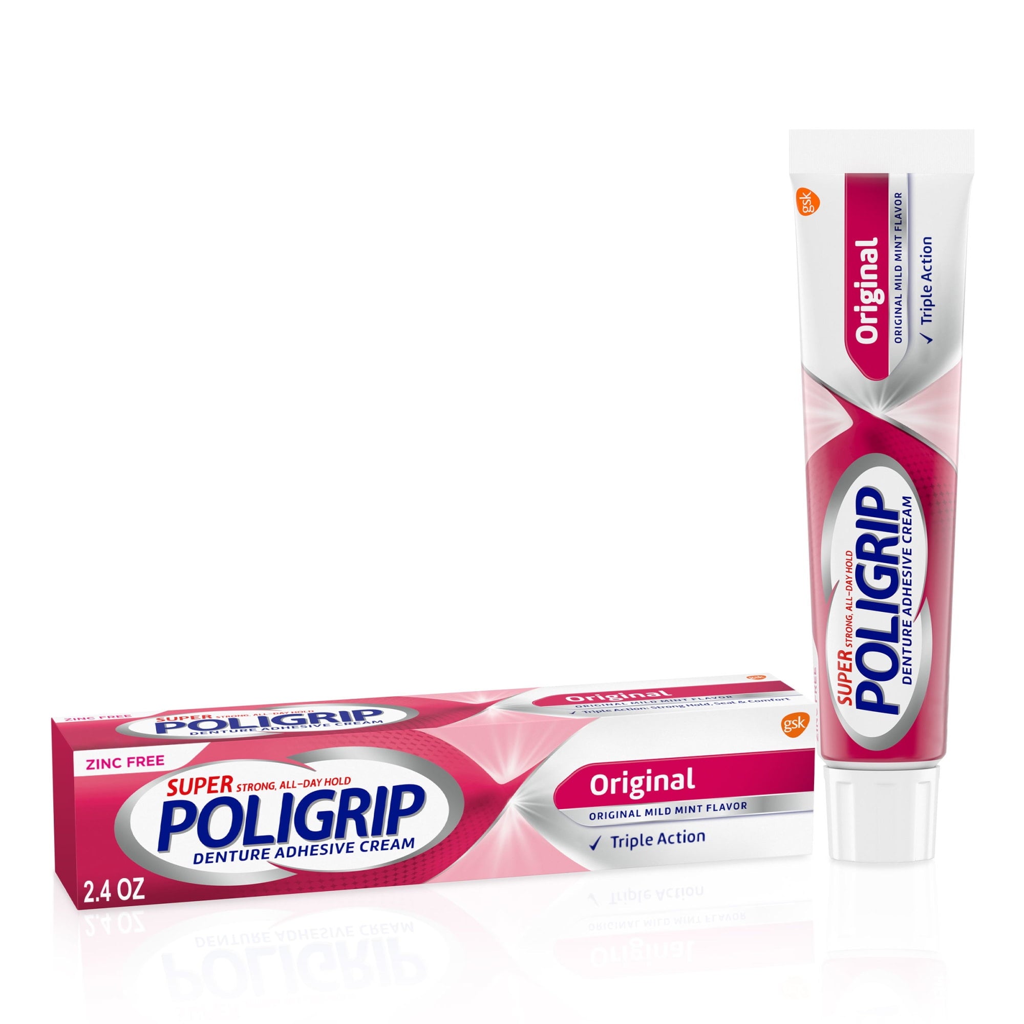 Super Poligrip Adhesive Cream Zinc F.2.4oz – Locatel Health & Wellness ...