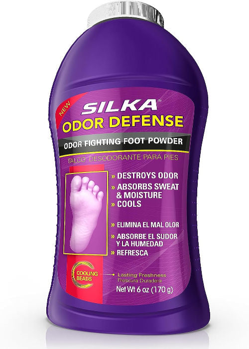 Silka Odor Defense Odor Fighting Foot Powder 6 oz – Locatel Health ...