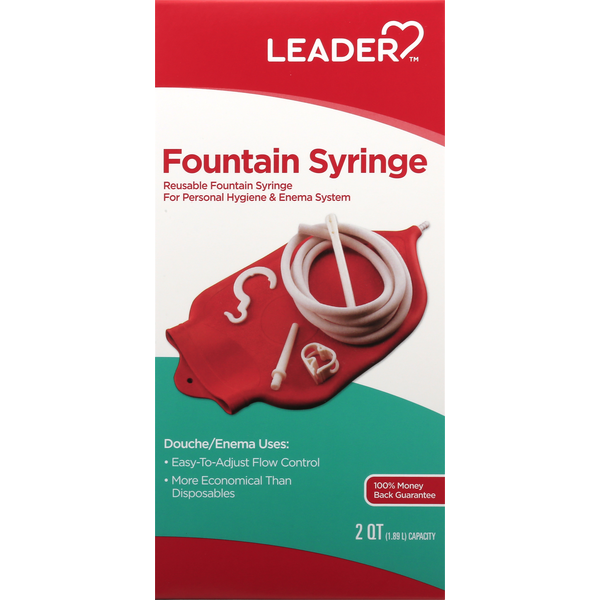 Leader Fountain Syringe Douche Enema 2Qt – Locatel Health & Wellness ...