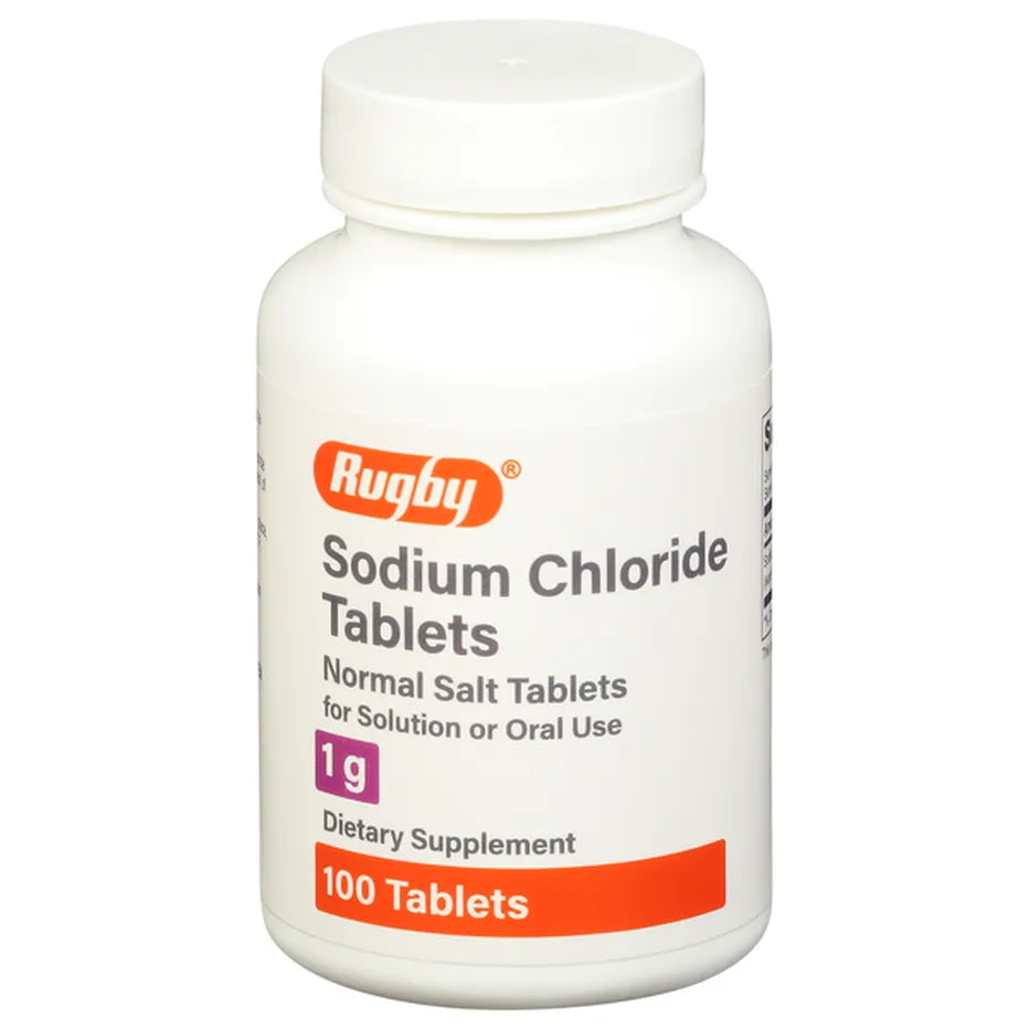 Rugby Sodium Chloride 1G Tablets 100ct – Locatel Health & Wellness ...