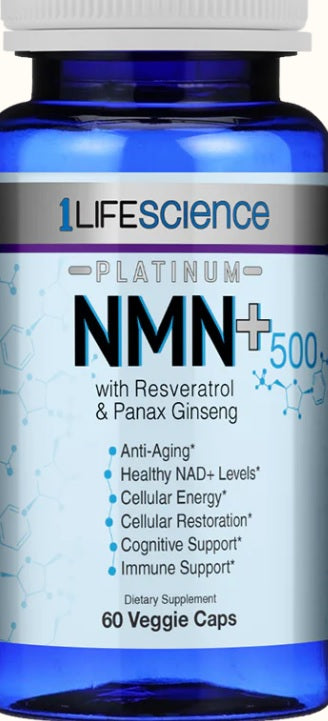 1Life Science NMN+ 500 Platinum -- 60 Veggie Caps – Locatel Health ...