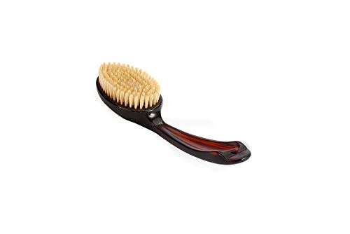 Bass 75 Tortoise Shell Oval Style Body Brush with Natural Bristles ...
