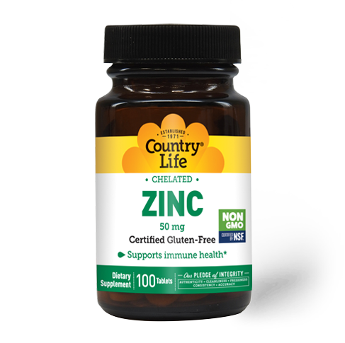 Country Life Chelated Zinc 100 mg Tablets – Locatel Health & Wellness ...