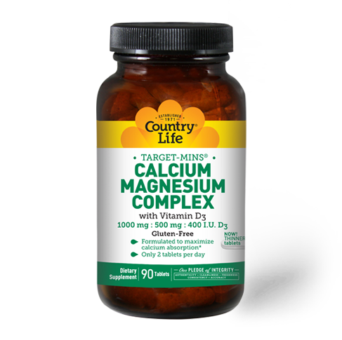 Country Life Calcium Magnesium Complex with Vitamin D3 90 Tablets ...