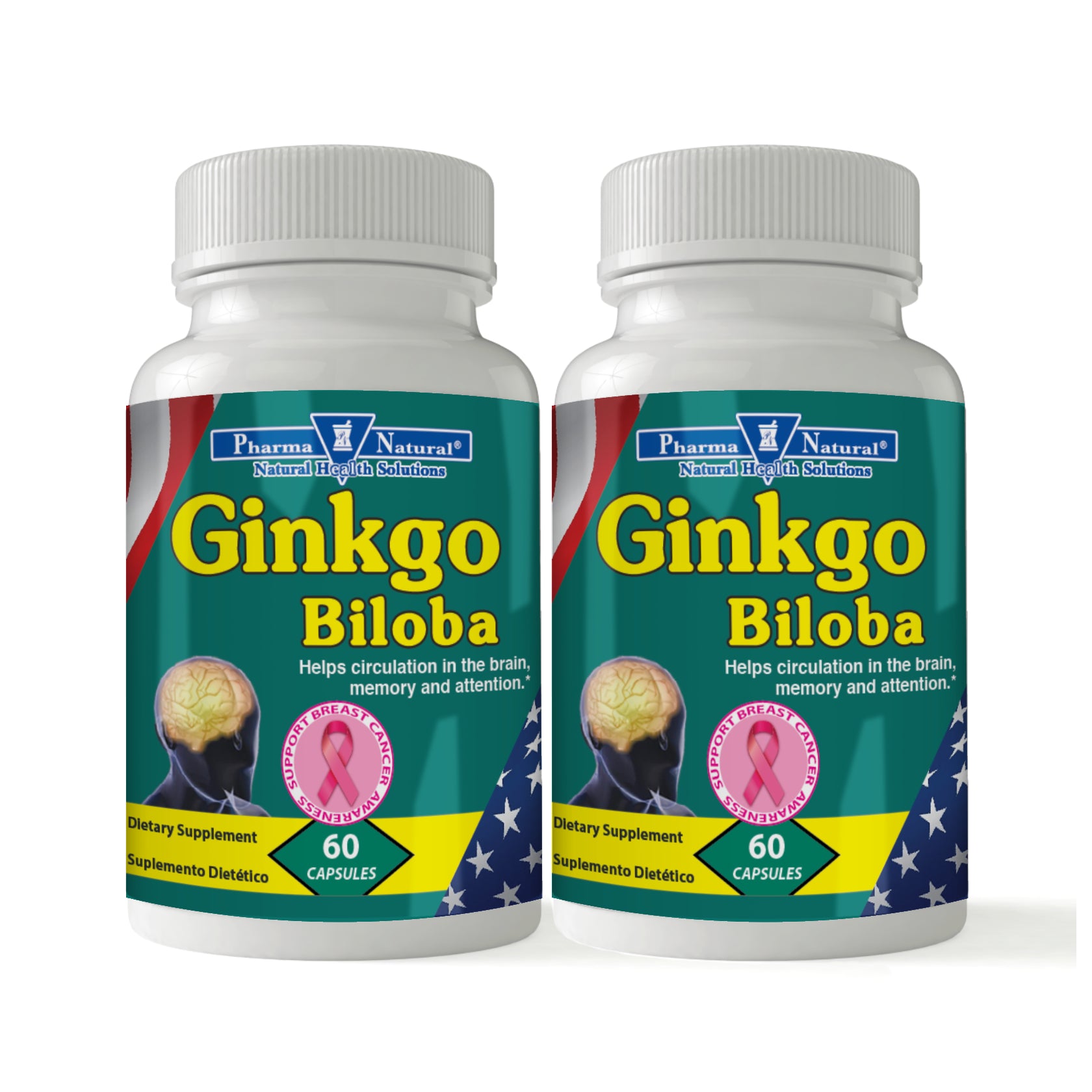 Pharma Natural Ginkgo Biloba 60 mg Capsules – Locatel Health & Wellness ...