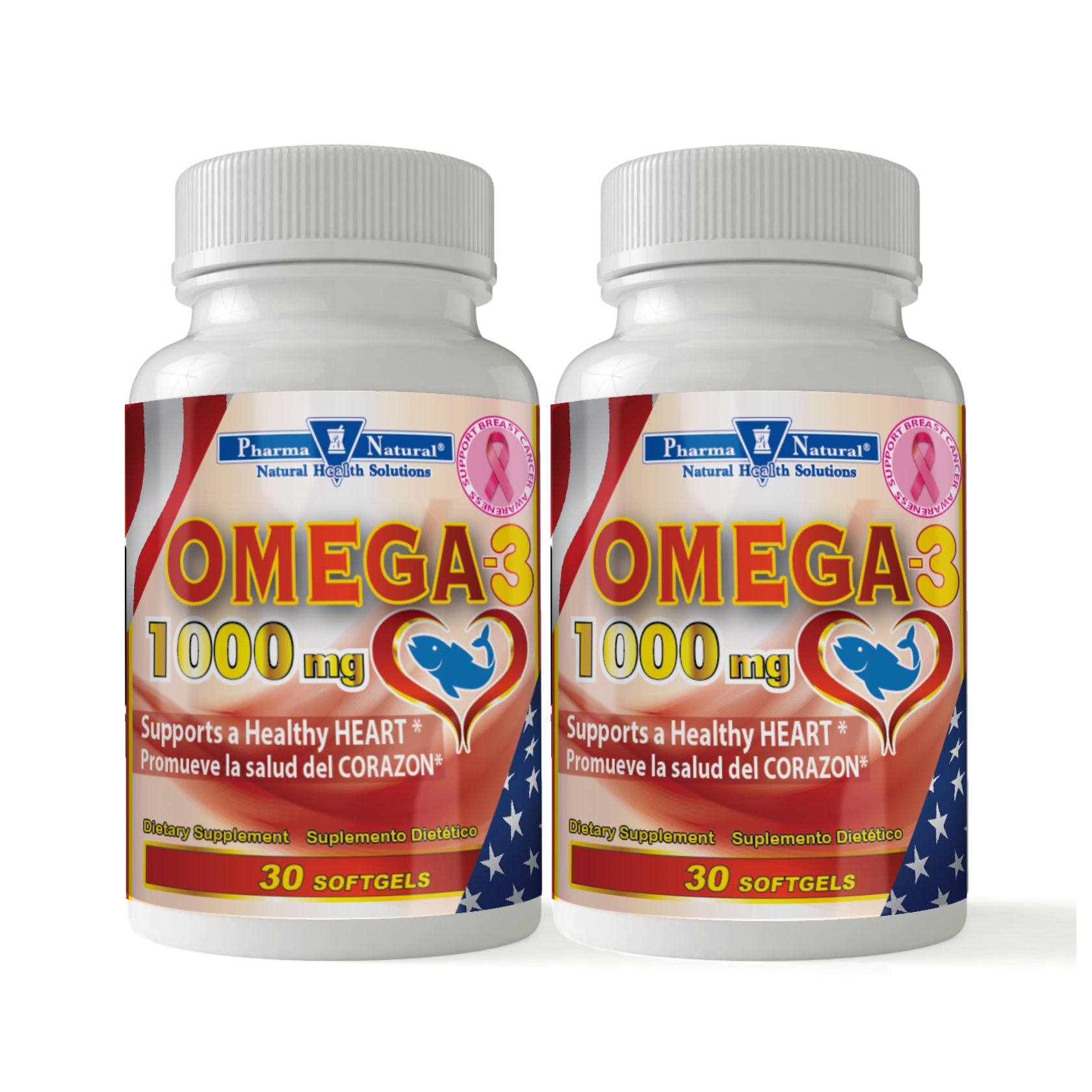 Pharma Natural Omega 3 1000mg Twin Pack Softgels – Locatel Health ...