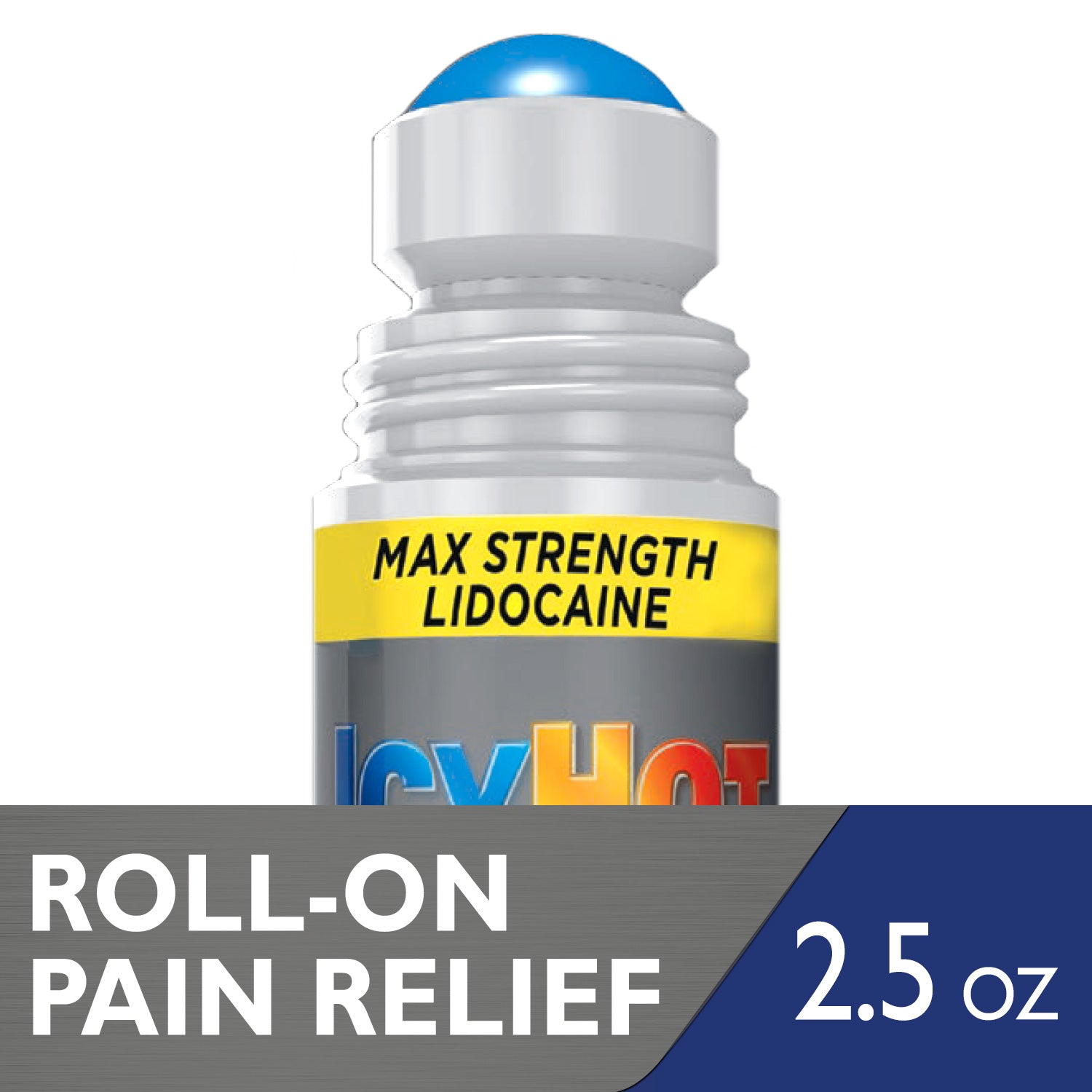 Icy Hot Lidocaine Pain Relieving Cream (2.5 Oz), No-Mess Applicator ...