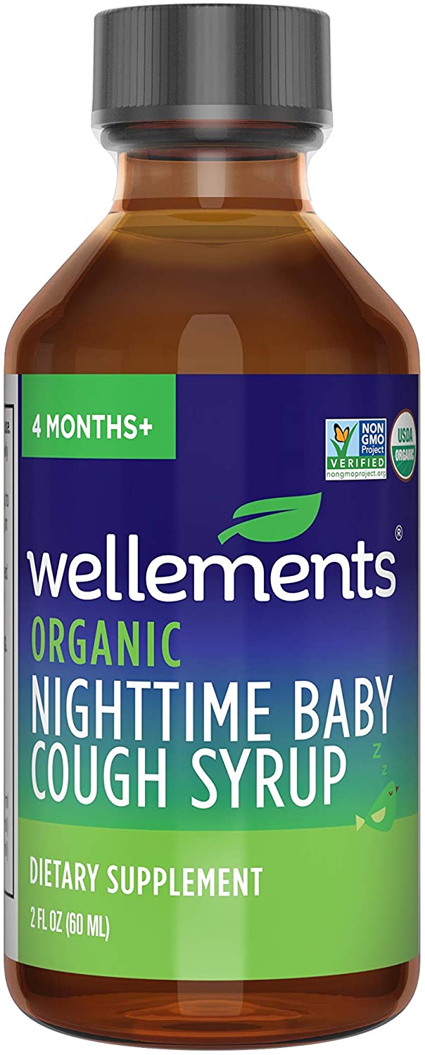 Wellements Organic Night Time Baby Cough & Mucus Syrup 2 fl oz ...