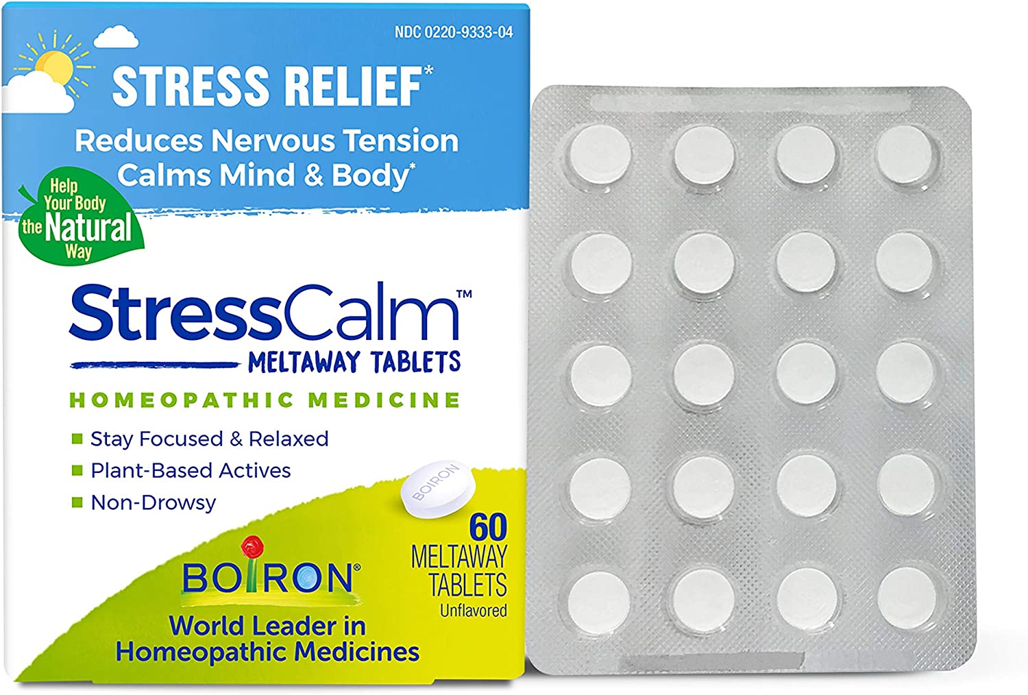 Boiron StressCalm, Homeopathic Medicine for Stress Relief, Reduces Ner ...