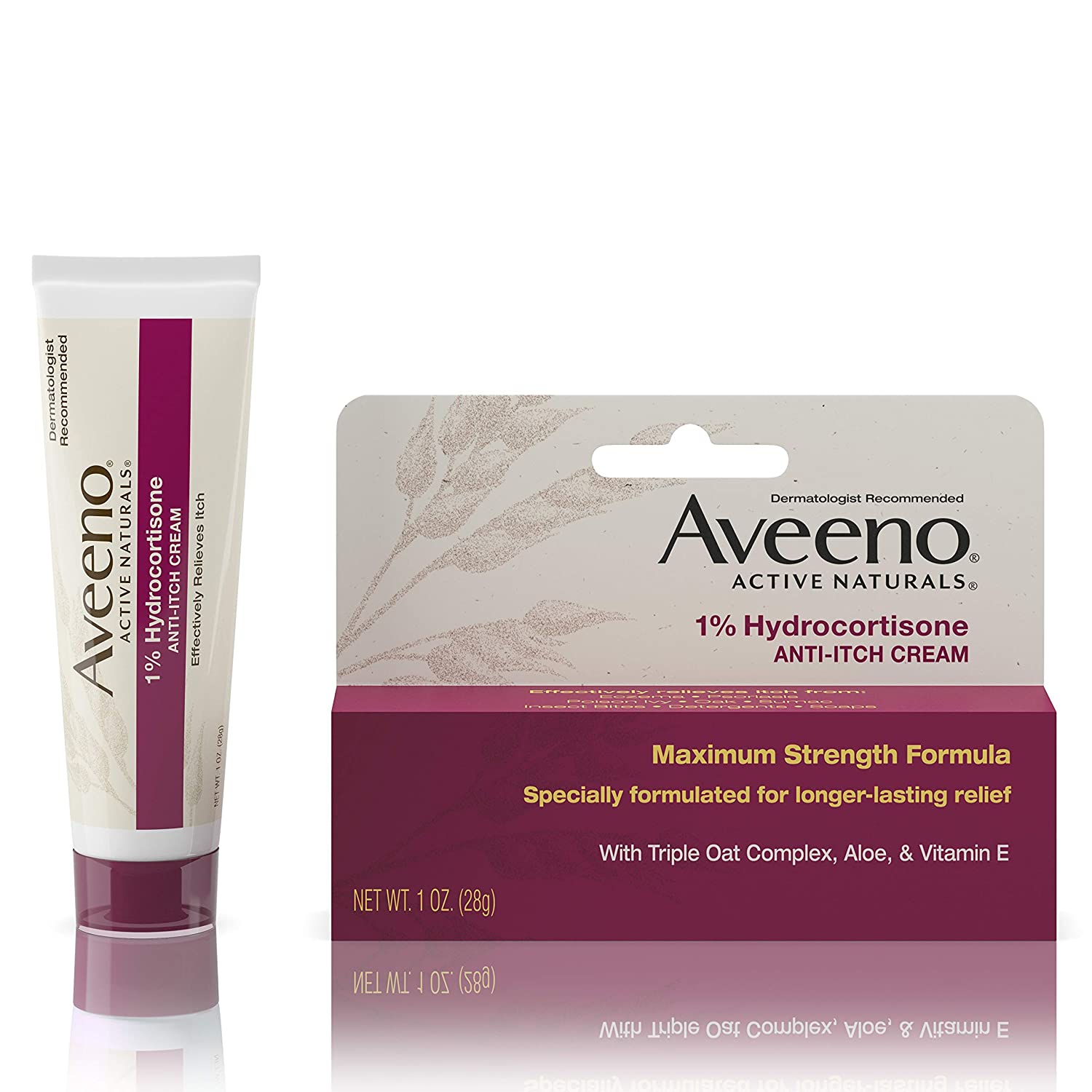 Aveeno Maximum Strength 1% Hydrocortisone Anti-Itch Cream – Locatel ...