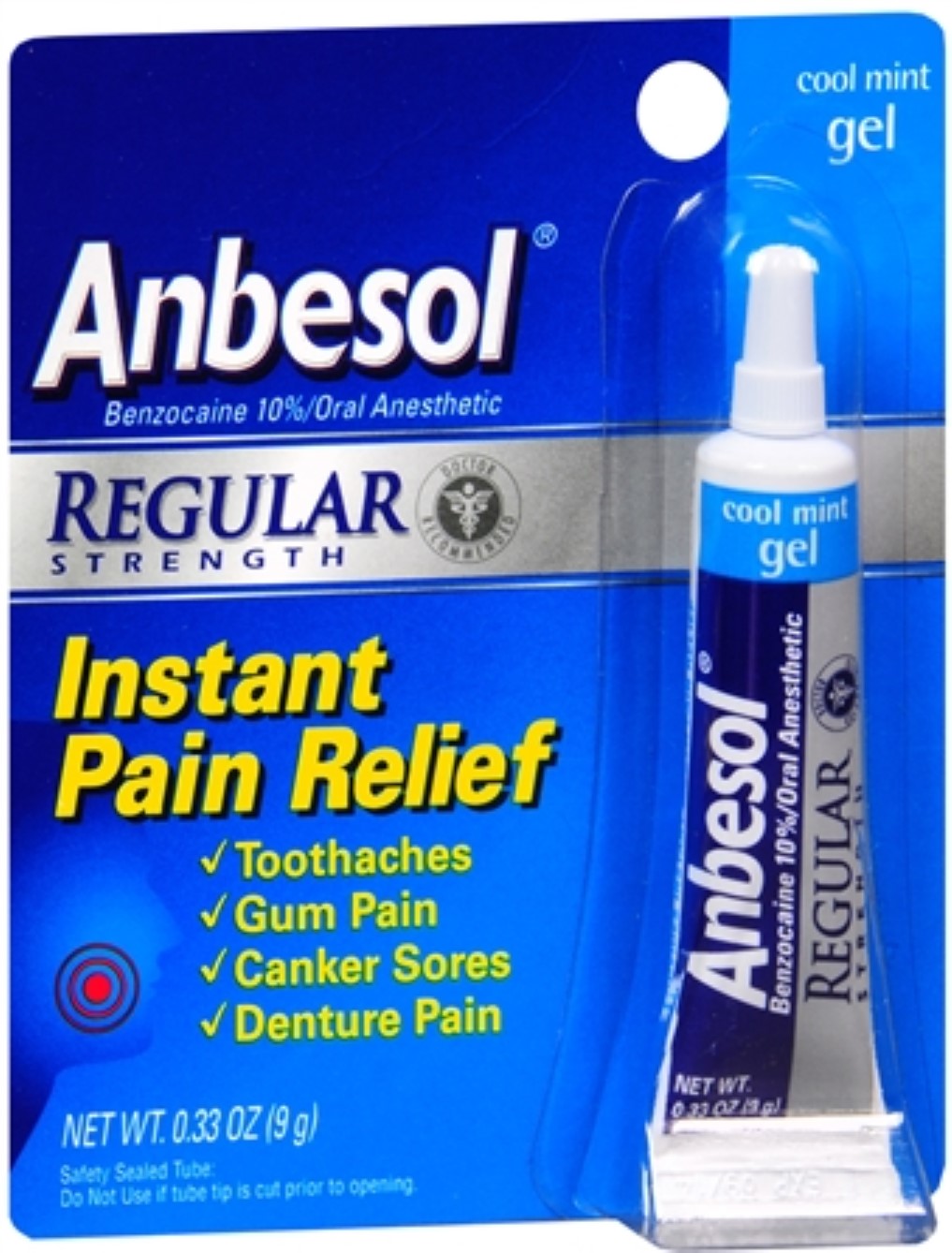 Anbesol Gel Regular Strength Cool Mint 0.33 oz – Locatel Health ...