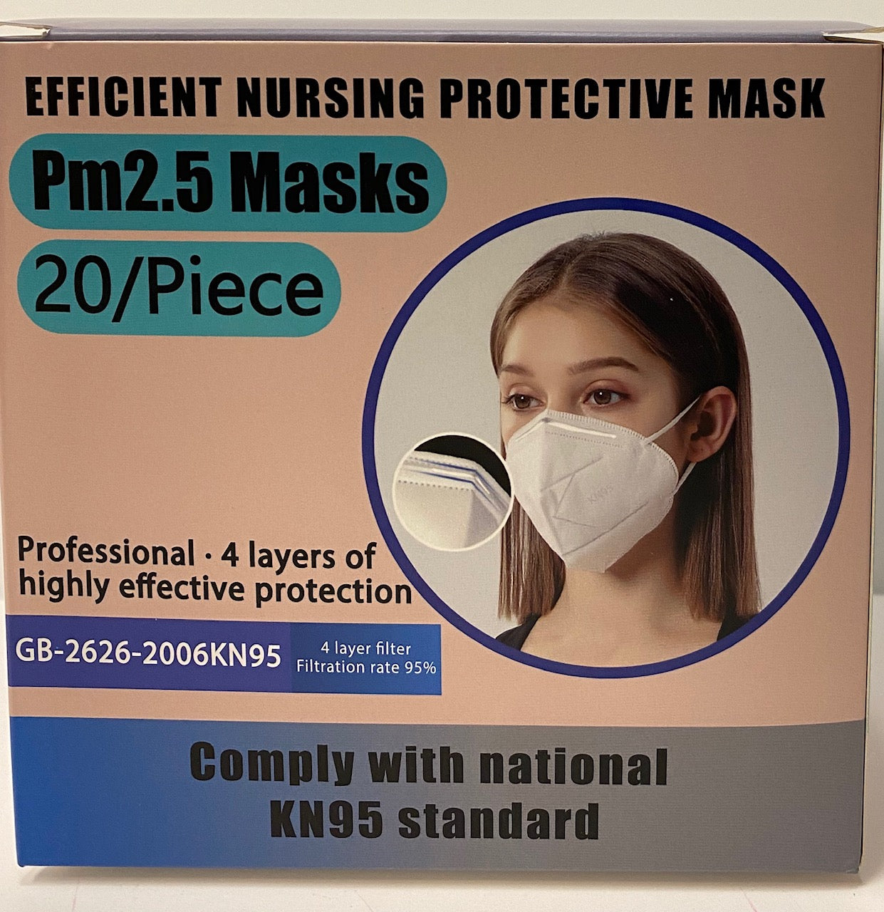 Professional KN95 masks Box of 24 Ears hanging – Locatel Health ...