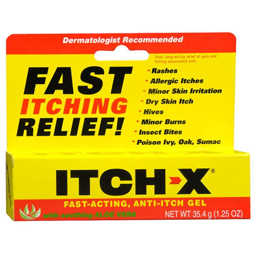 Itch-X Anti-Itch Gel, Fast-Acting, with Soothing Aloe Vera, 1.25 oz ...