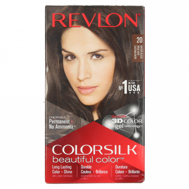 Revlon Colorsilk Color Permanent Hair 20 Brown Black – Locatel Health ...